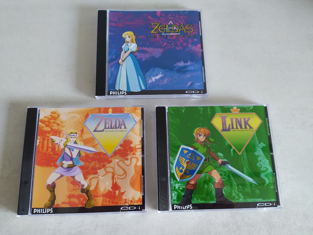 Zelda Trilogy - Philips CD-I Repro (ZELDA CDI) Faces of Evil + Wand of ...