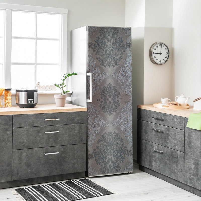 Fridge Door Sticker, Refrigerator Decal, Vinyl Wrap, Self Adhesive ...