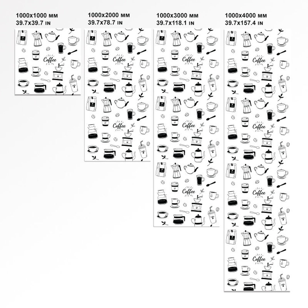 Decorative Window Film for Cafe, Coffee Window Stickers, Privacy ...