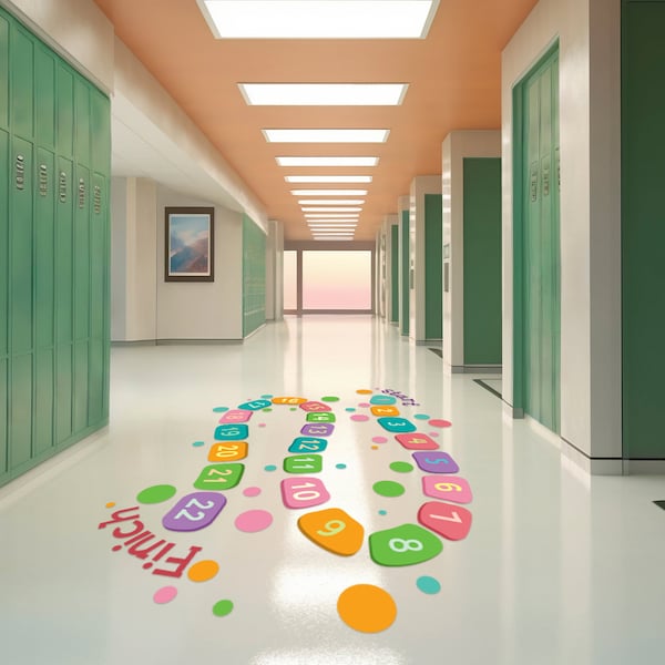School Floor Decal - Etsy
