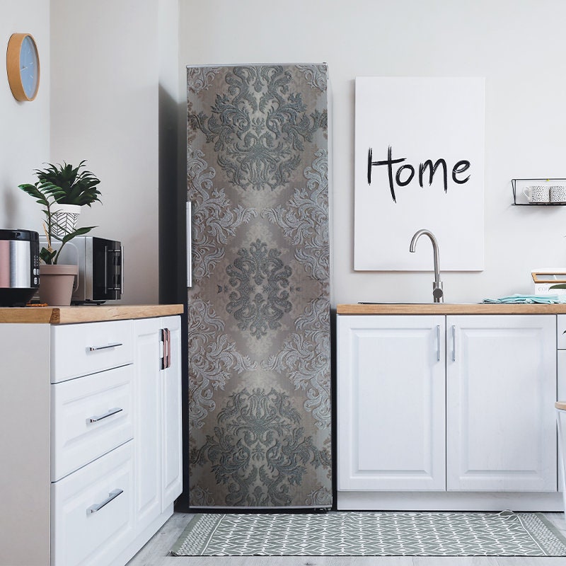 Fridge Door Sticker, Refrigerator Decal, Vinyl Wrap, Self Adhesive ...