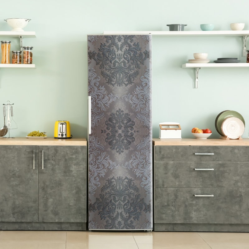 Fridge Door Sticker, Refrigerator Decal, Vinyl Wrap, Self Adhesive ...