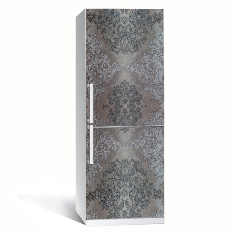 Grey Textured Fridge Wrap: Vinyl Refrigerator Door Decal - Etsy