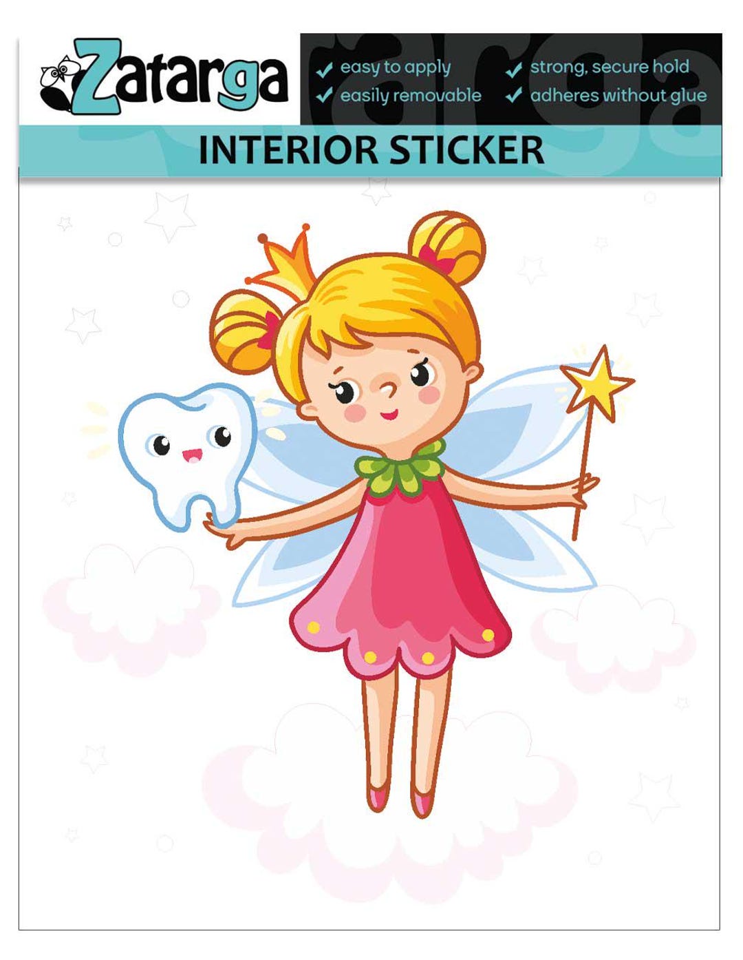 Vinyl Tooth Fairy Wall Sticker – Dental Clinic, Kids Room Decor, Window ...
