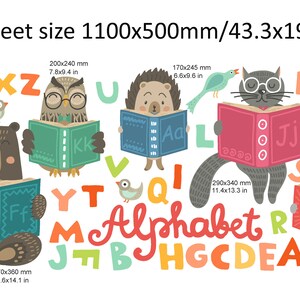 Alphabet Wall, Letter Stickers, Nursery Decor, for the Classroom, for ...
