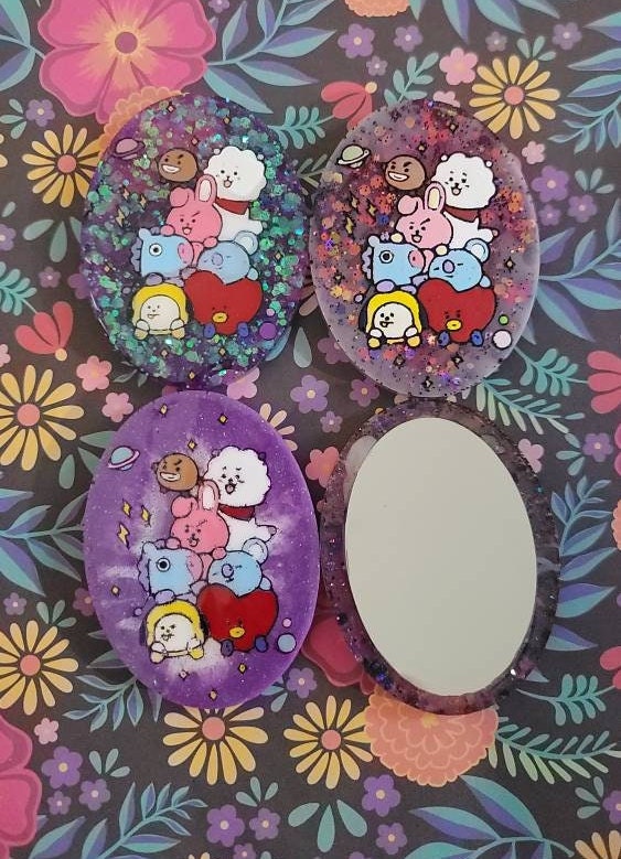 Bts Characters Hand Mirrors - Etsy