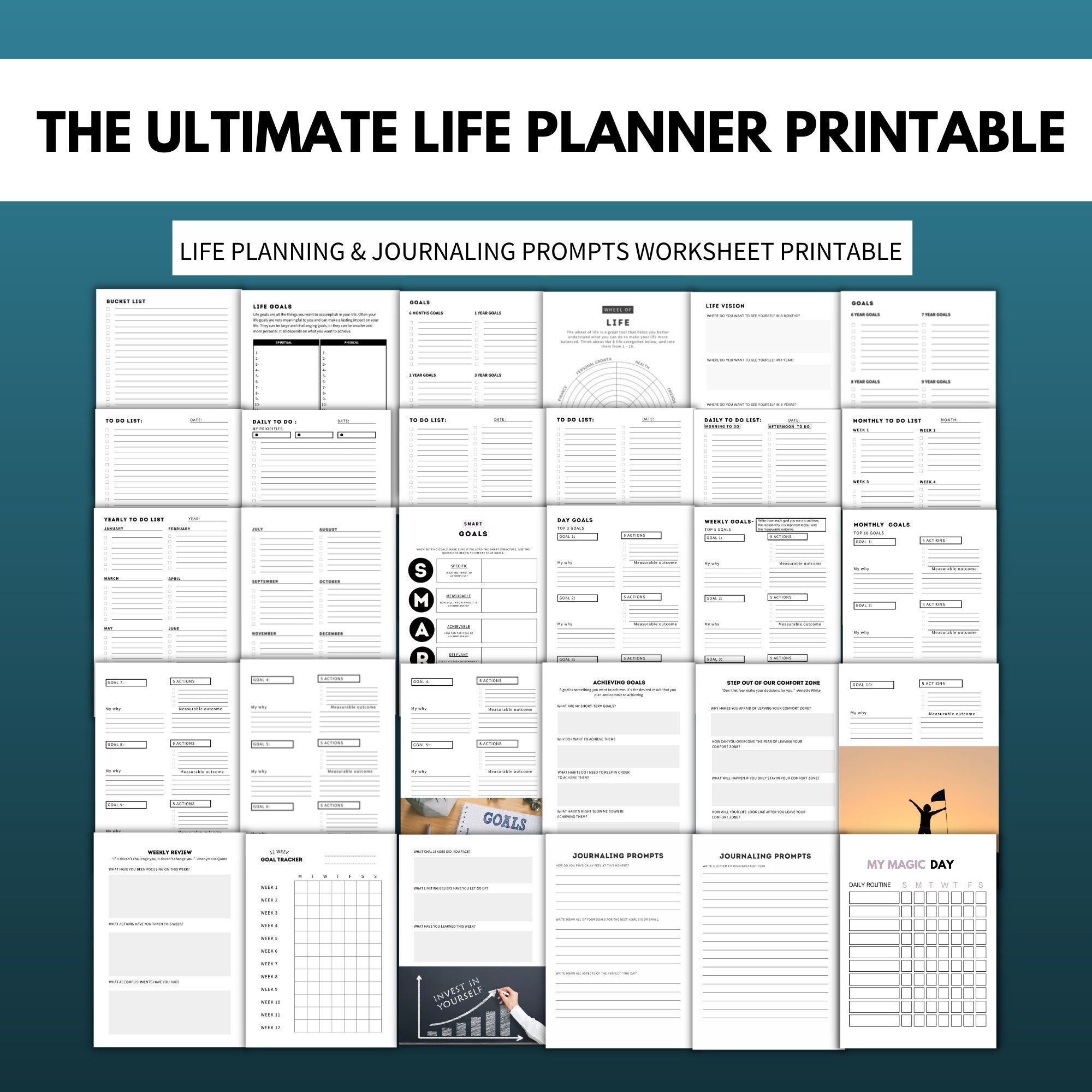 Ultimate Life Planner, Life Planner Digital, Printable Life Plan - Etsy
