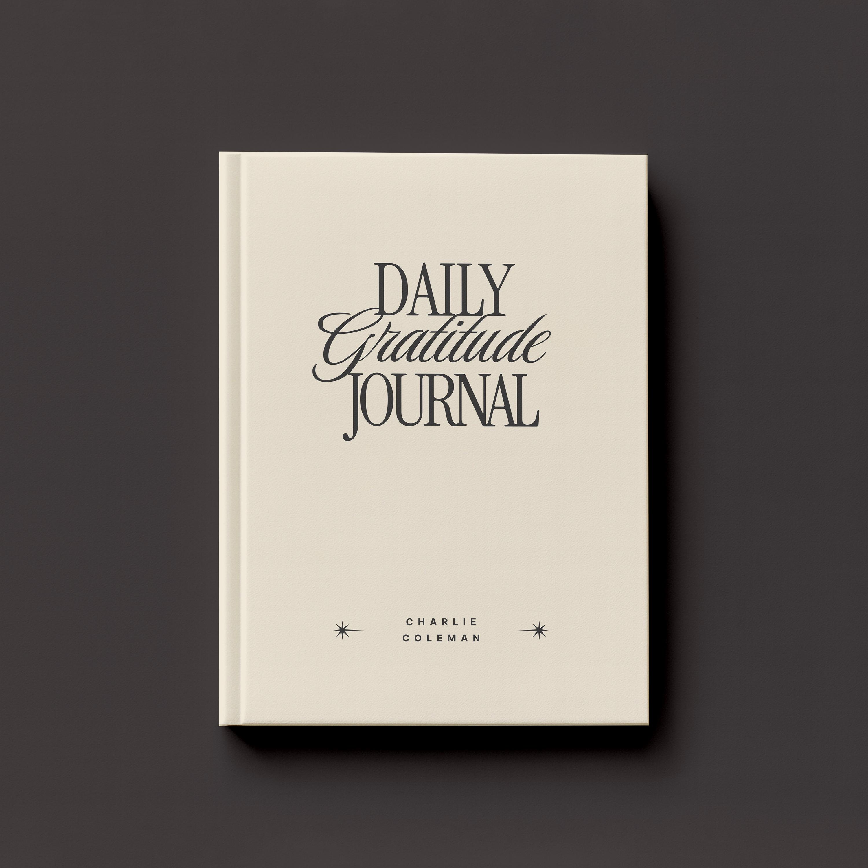 Daily Gratitude Journal, Personalized Hardcover Notebook - Etsy