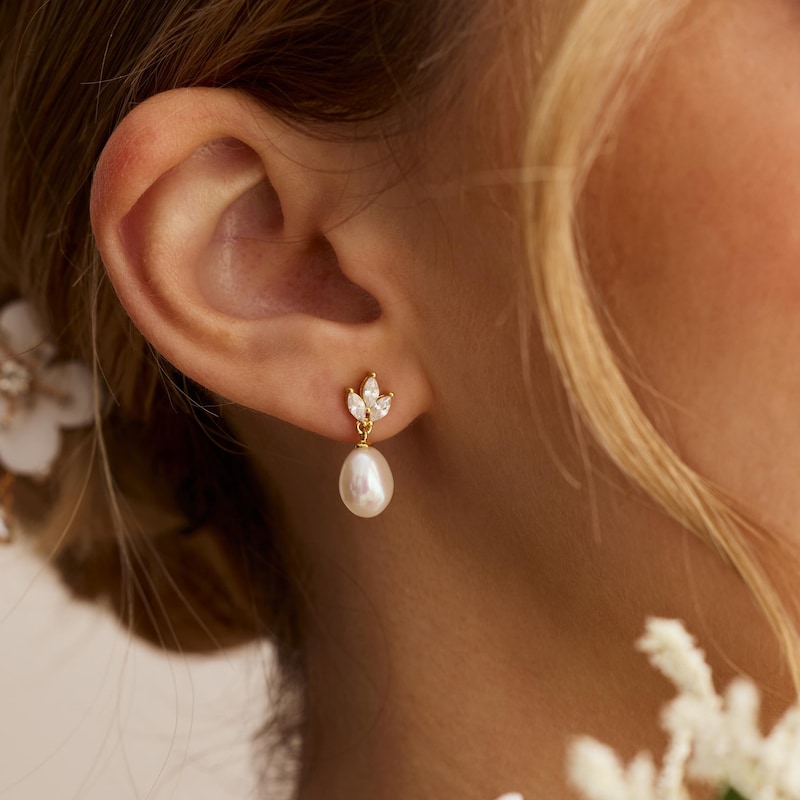 Stud Unique Pearl Earrings - Etsy