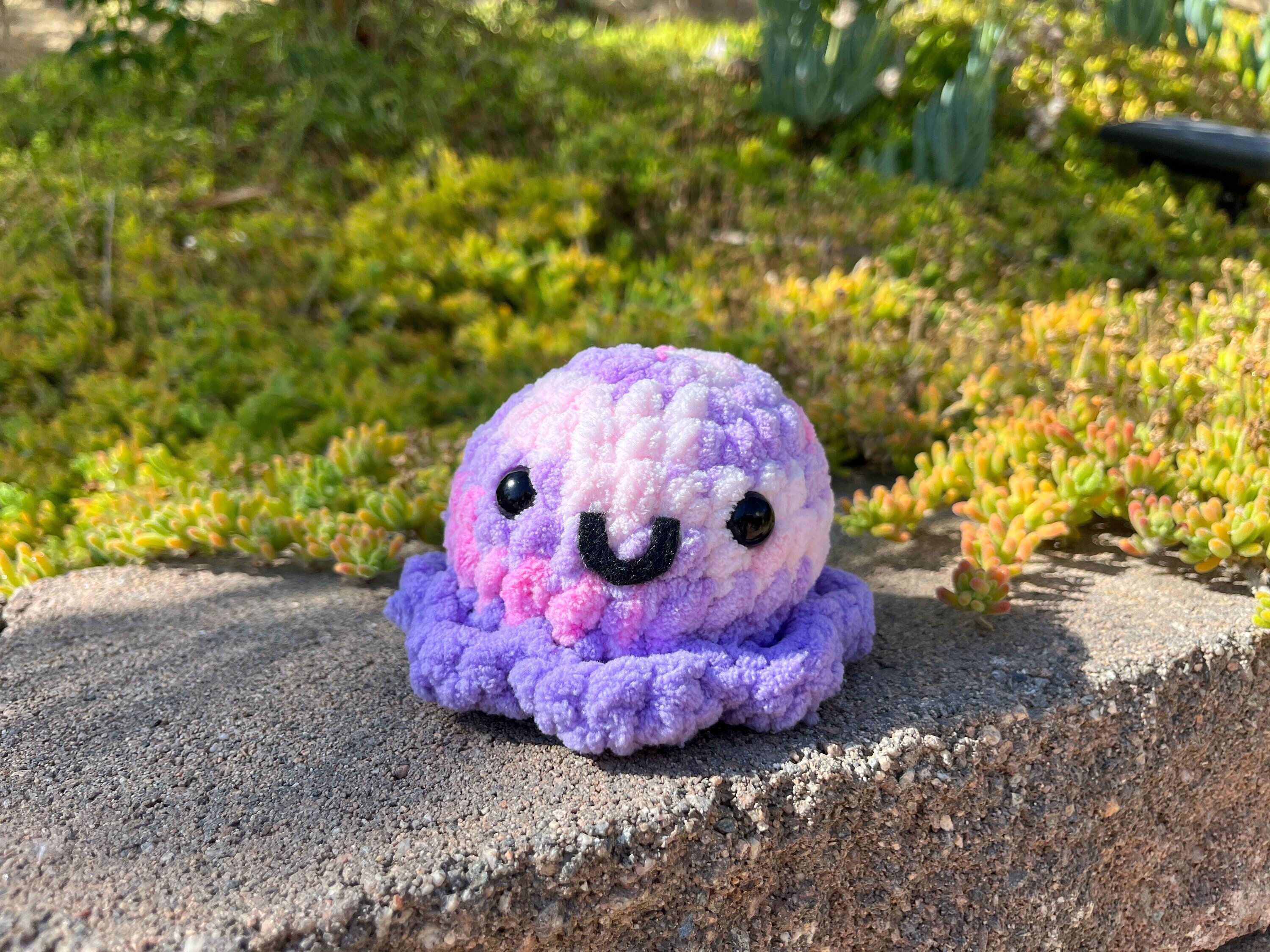 Purple Octopus Plushie Crochet Soft and Fluffy Amigurumi Octopus Plush ...