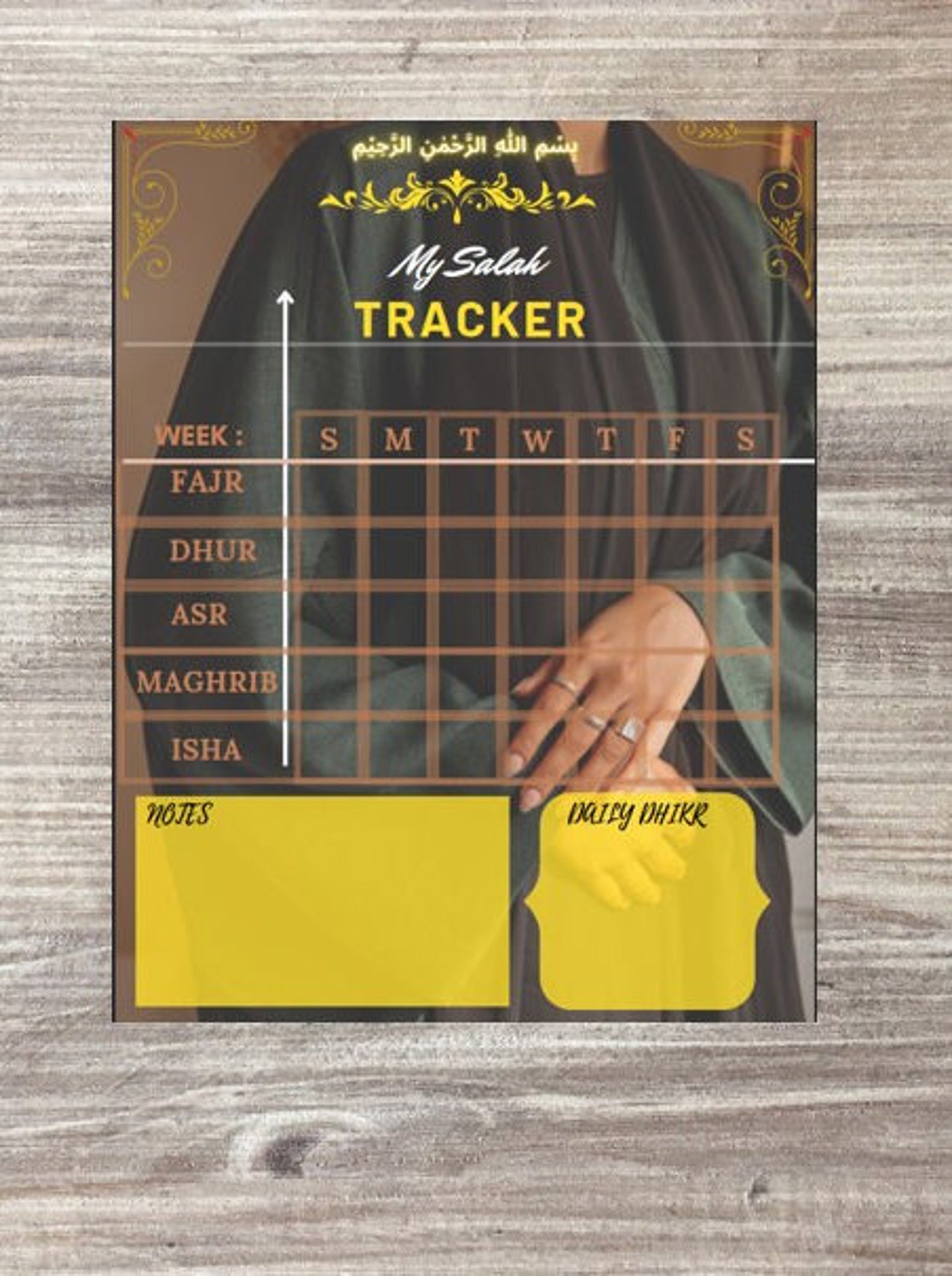 My Salah Tracker, Muslim Prayer Chart, Track Prayers, Daily Track Chart ...