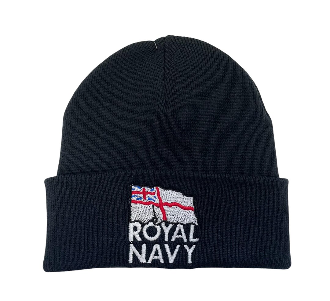 The Royal Navy Embroidered RN Logo Beanie Hat - Etsy
