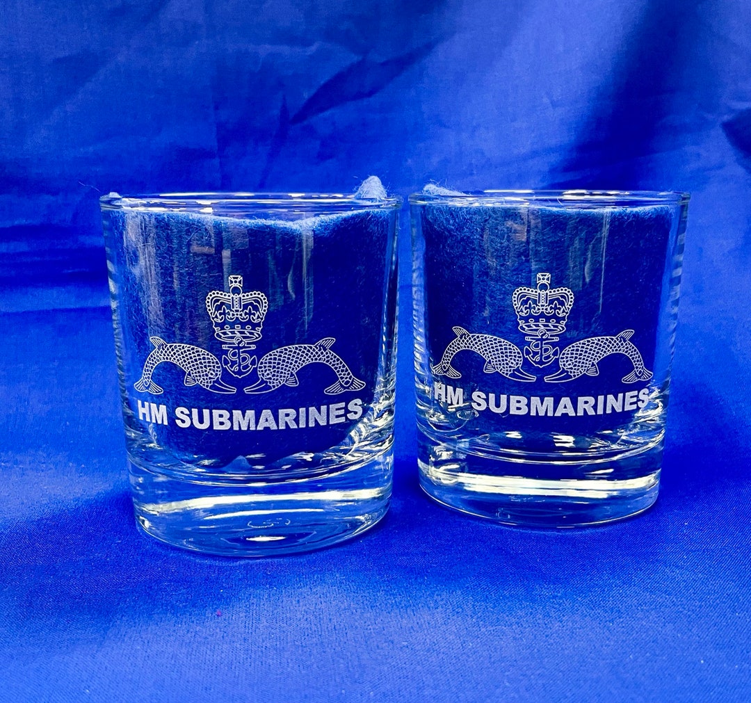 The Submarine Service, HM Submarines Personalised Whisky Glasses - Etsy