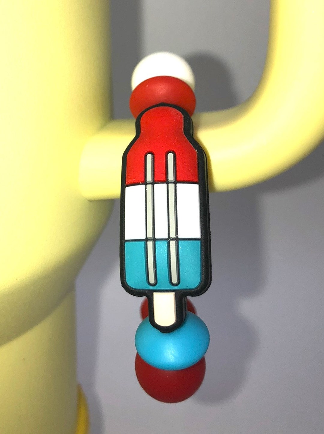 Patriotic Firecracker Popsicle Stanley Tumbler Cup Handle Charm Stanley ...