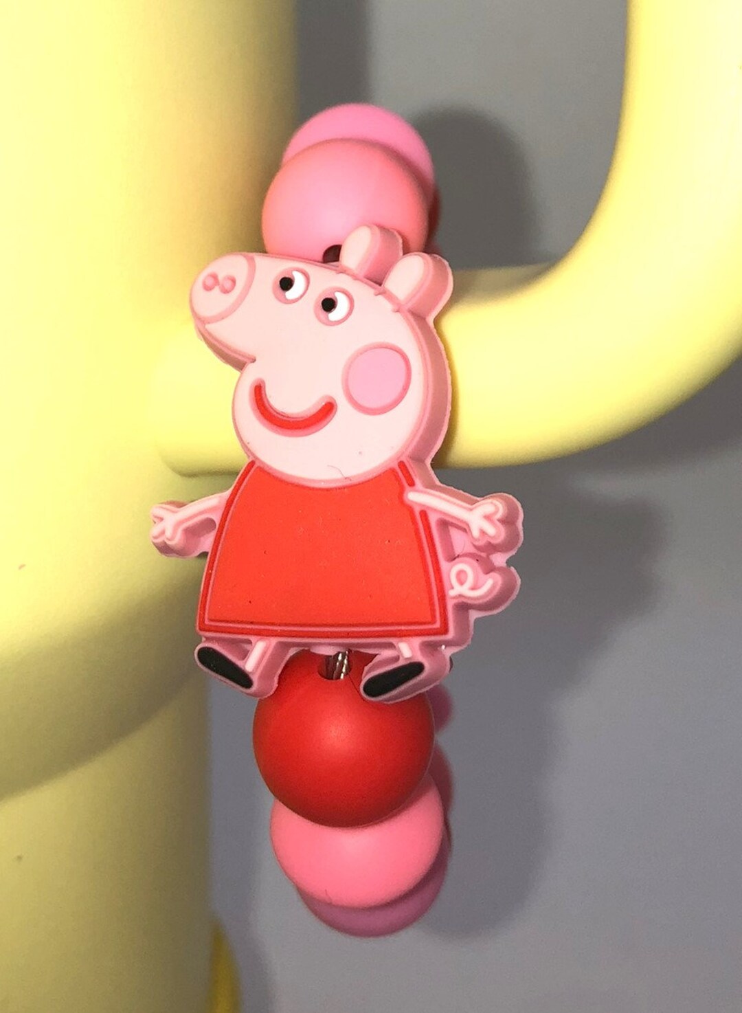 British Cartoon Pig Stanley Tumbler Cup Handle Charm Tumbler ...