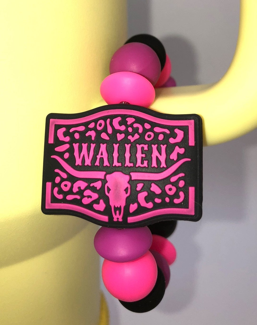 Country Music Singer Pink Belt Buckle Stanley Tumbler Cup Handle Charm ...