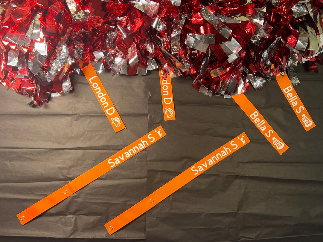 Pom Pom Name Tags - Etsy