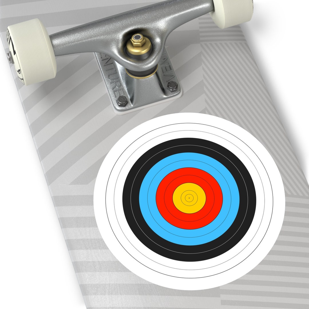 Round Bullseye Sticker Decal for Target Practice, Archery, Hunting. All ...