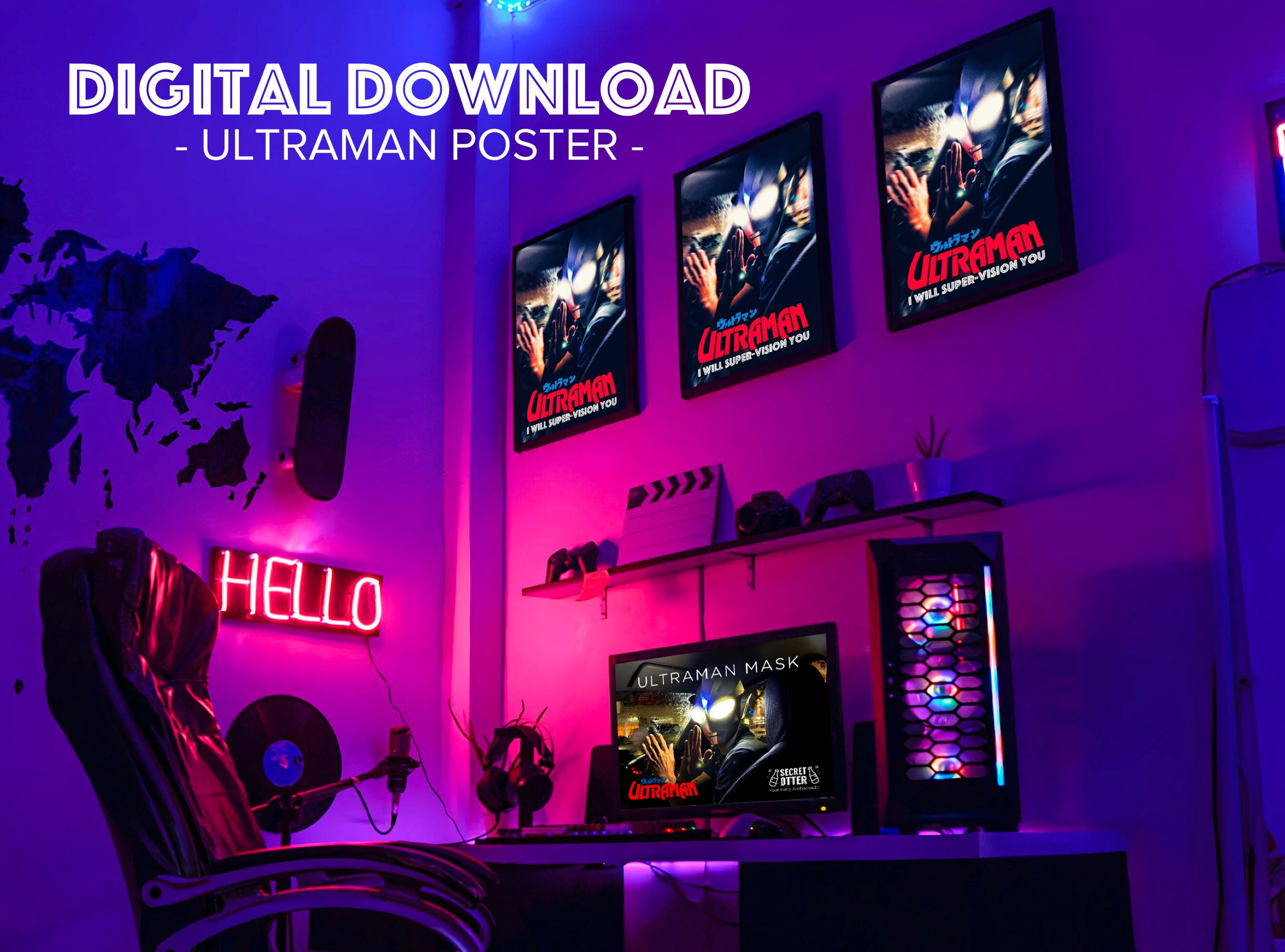 The Ultimate Ultraman Tiga Poster - Pop Culture Style With Cheeky Pun ...