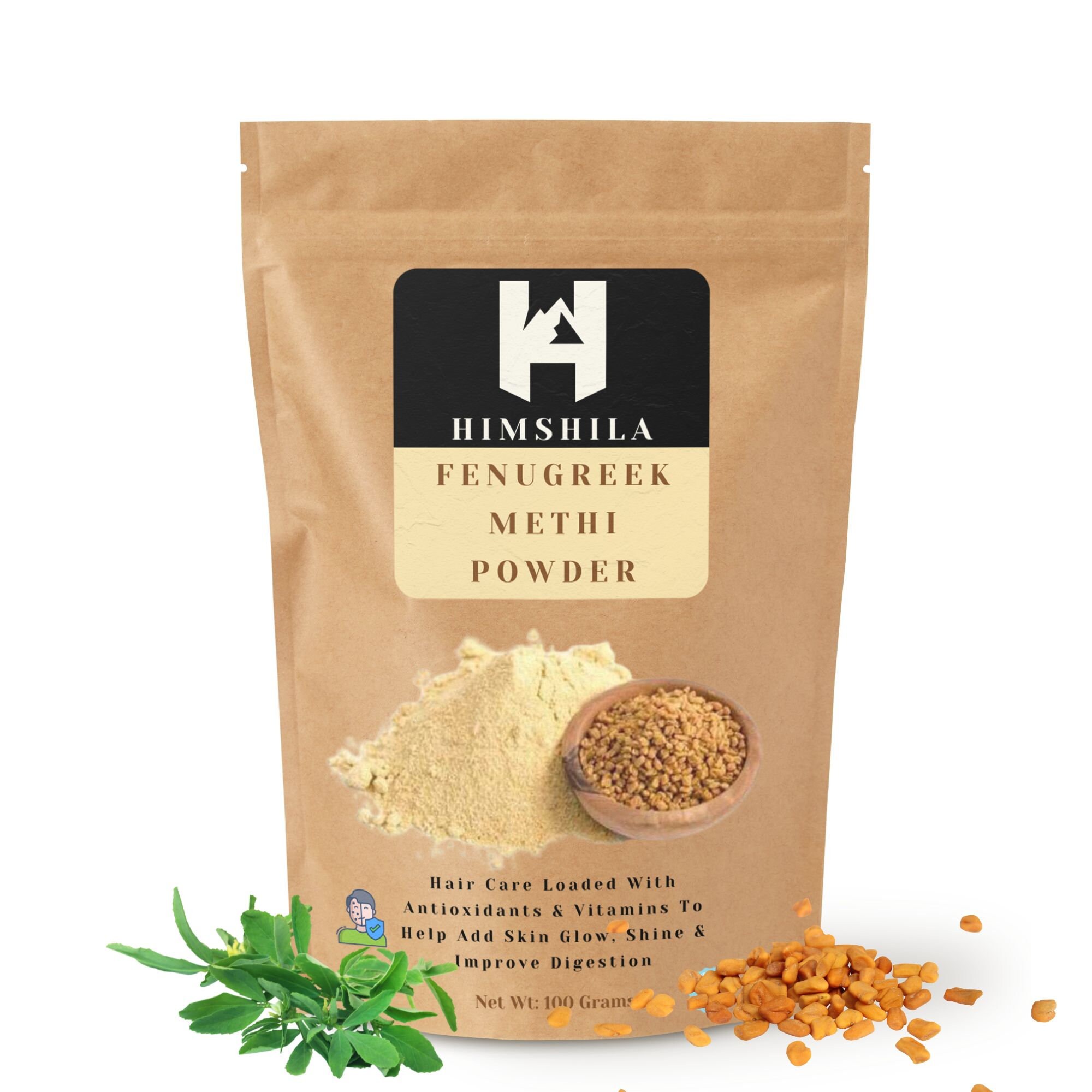 Himshila Fenugreek Methi Powder 100% Pure Natural & Organic for Hair ...