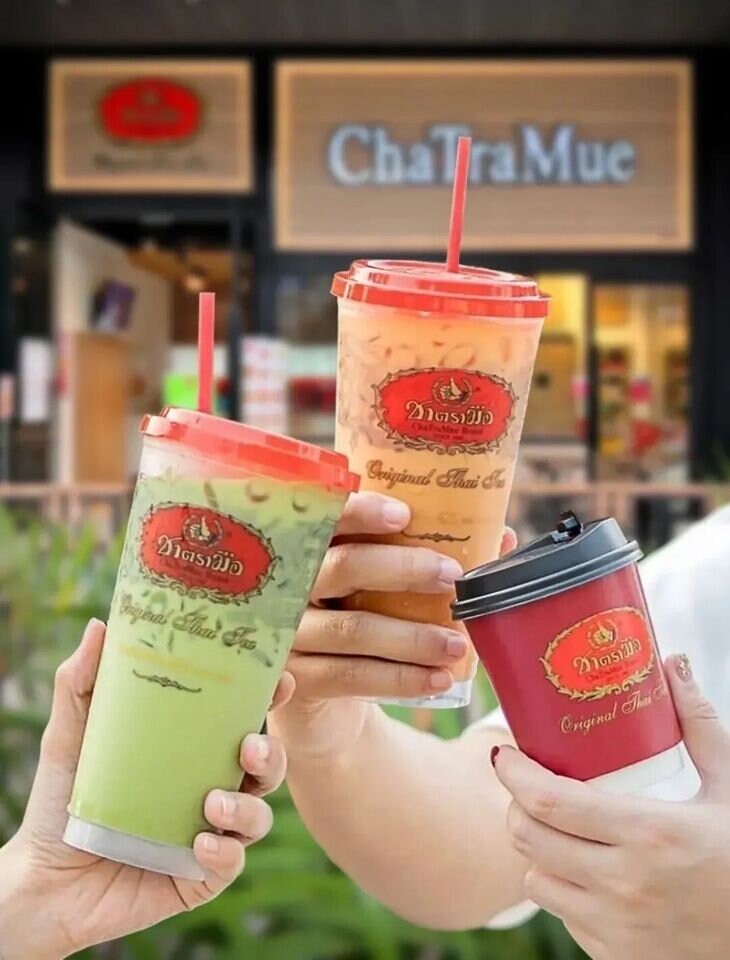 Original Thai Tea 100% Chatramue Instant Powder 3 in 1 500g, Thai Tea ...