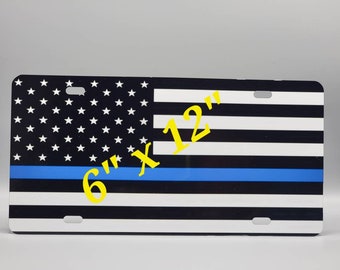 Back the Blue/police License Plate - Etsy