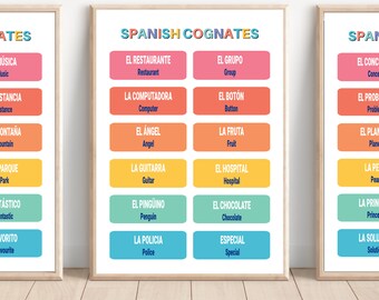 Cognates Poster - Etsy