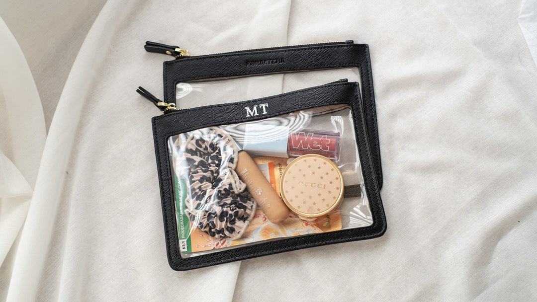 Personalised Small Pouch Customable Clear Travel Bag - Etsy