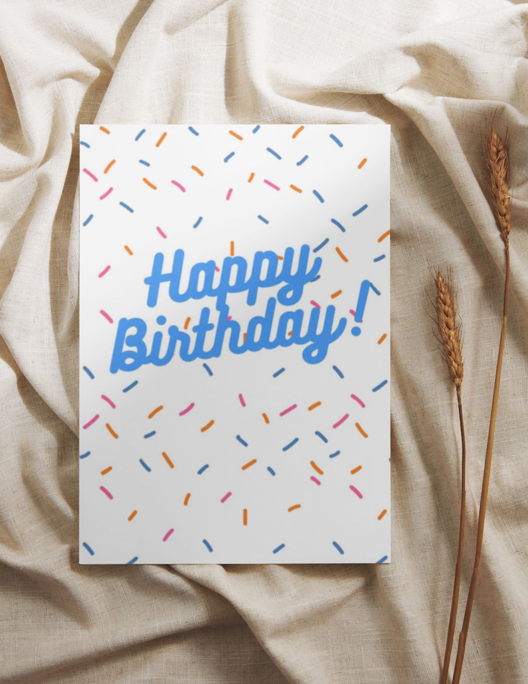 Printable, Simple, Happy Birthday Card, Birthday Card, Print at Home ...