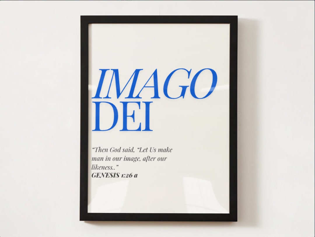 Printable Art, Imago Dei, Bible Verse Art, Christian Wall Art, Imago ...