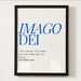 Printable Art, Imago Dei, Bible Verse Art, Christian Wall Art, Imago ...