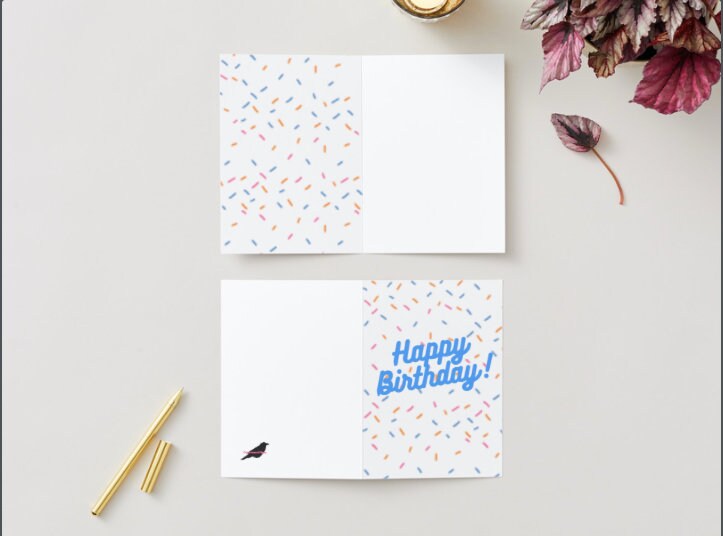 Printable, Simple, Happy Birthday Card, Birthday Card, Print at Home ...