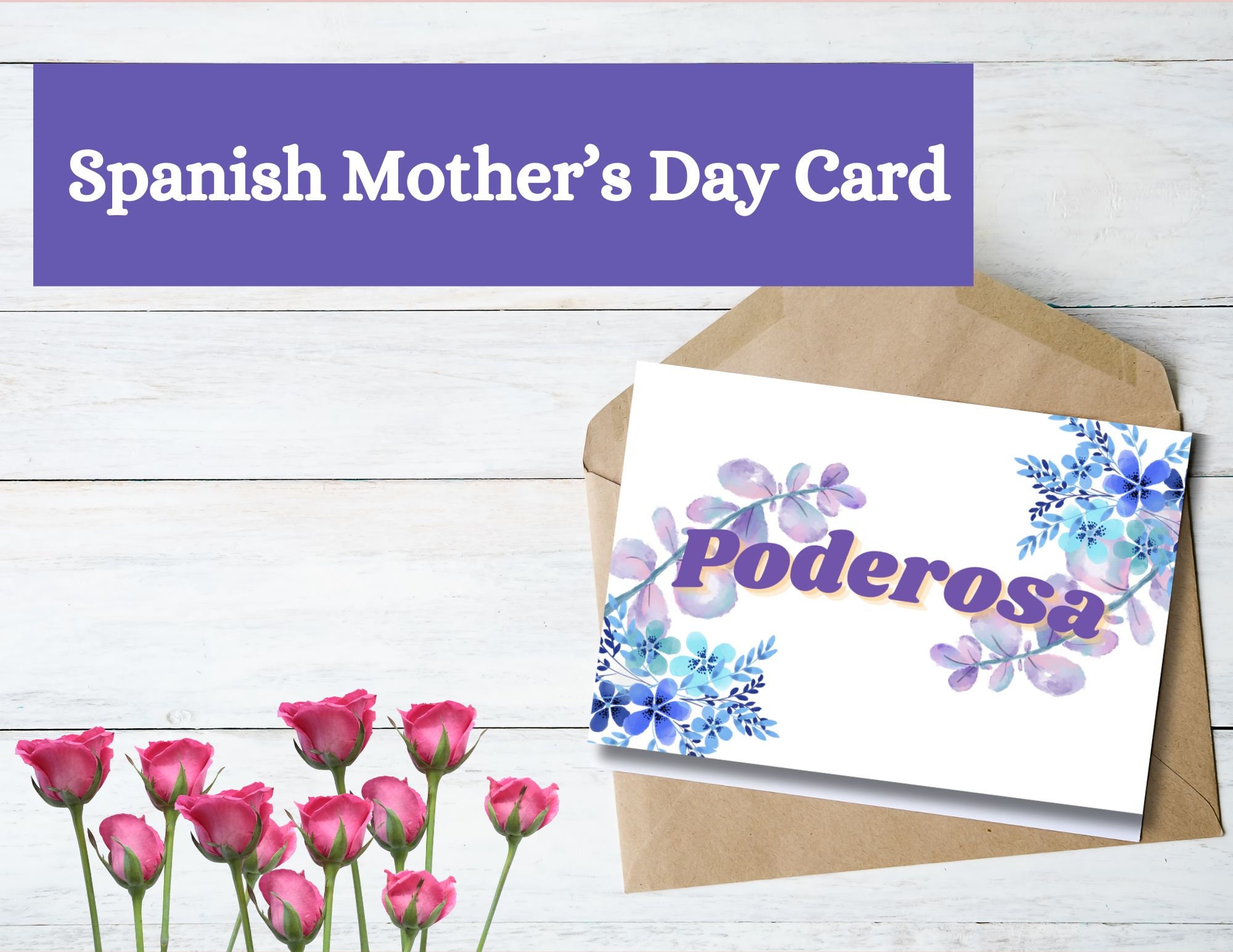 Printable, Spanish Happy Mother's Day Card, Día De La Madre, Print at ...