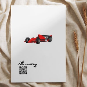 Father's Day Card, Digital Download, Race Car, Racing Father's Day Gift ...