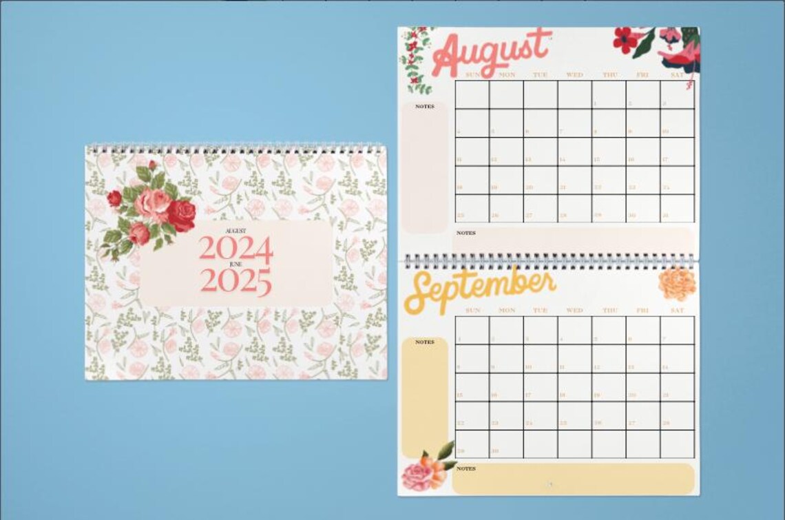 Printable Calendars, Digital Calendars, Year Planner, 2024-2025 ...