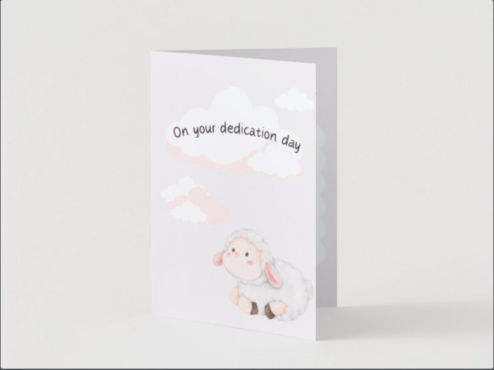 Child Dedication Card, Print at Home, Greeting Card, Bible Verse ...
