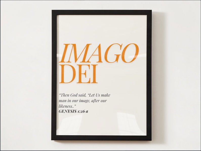Printable Art, Imago Dei, Bible Verse Art, Christian Wall Art, Imago ...