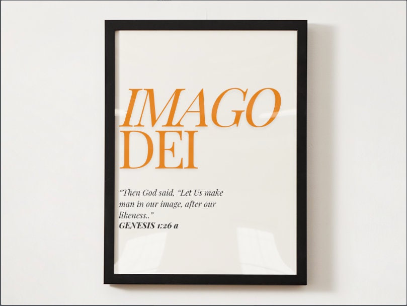 Printable Art, Imago Dei, Bible Verse Art, Christian Wall Art, Imago ...