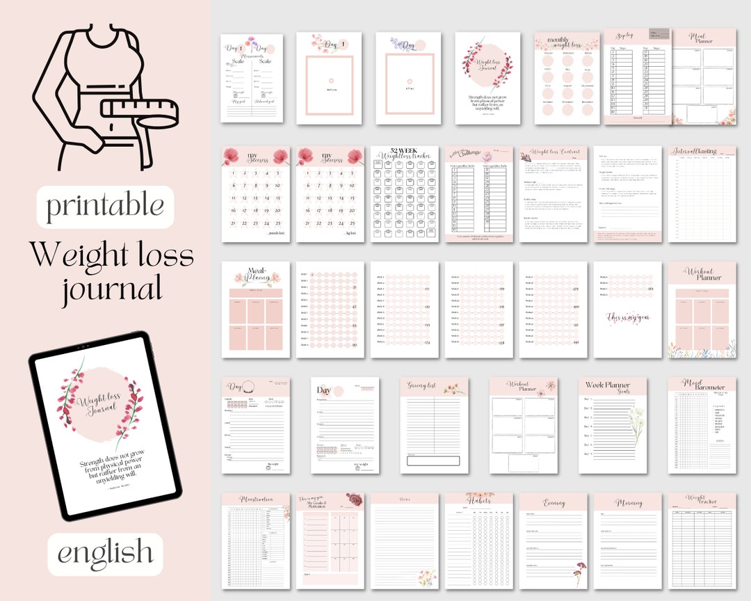 Nutrition Diary, Weight Loss Diary, Diet Diary, Lose Weight Healthy ...