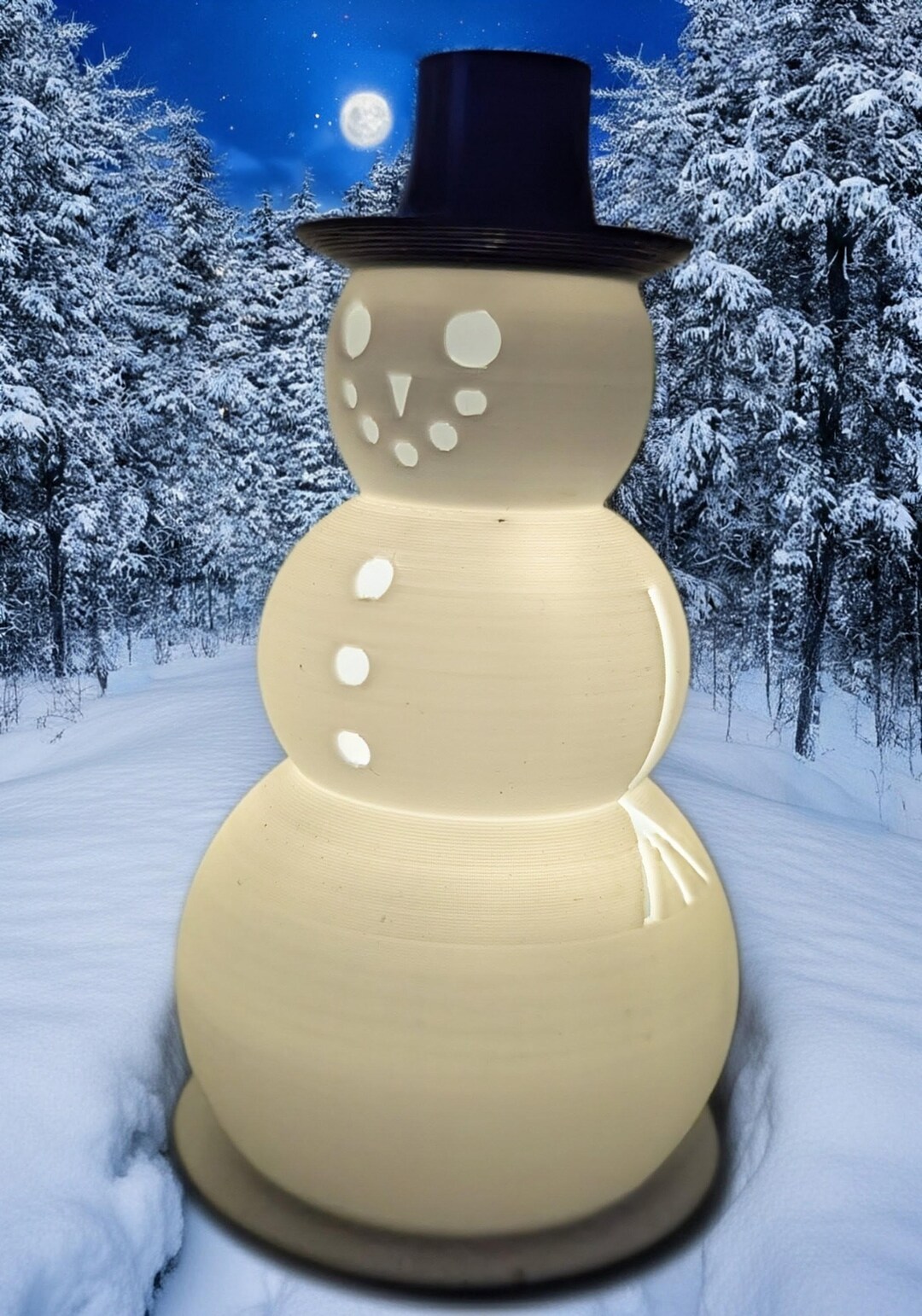 Light-up Snowman Figurine – Winter Holiday Decor - Etsy