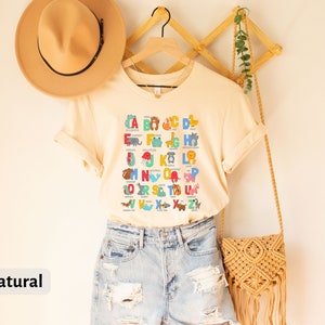 Alphabet T-shirt, ABC Tee, Animals Alphabet T-shirt, Kingergarten ...