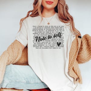 Note to Self T-shirt, Motivational Shirt, Mental Health Awareness Shirt ...