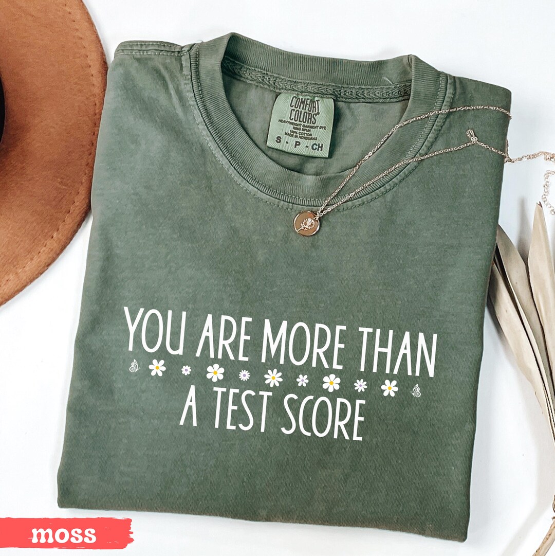 You Are More Than Test Score T-shirt, Comfort Colors® Tee, Teacher ...