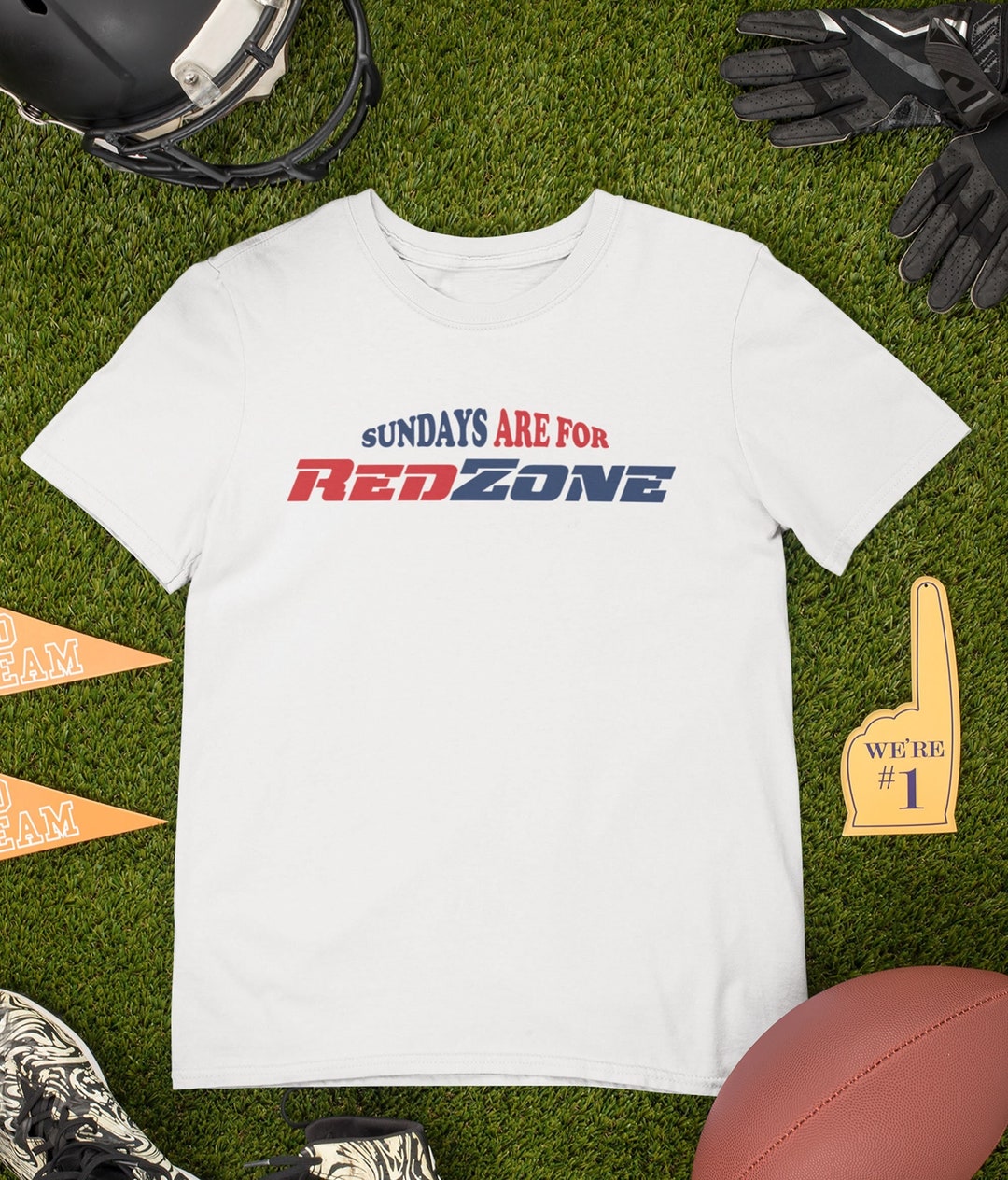 Sundays Are for Redzone T-shirt, Redzone Shirt, Football Redzone Shirt ...