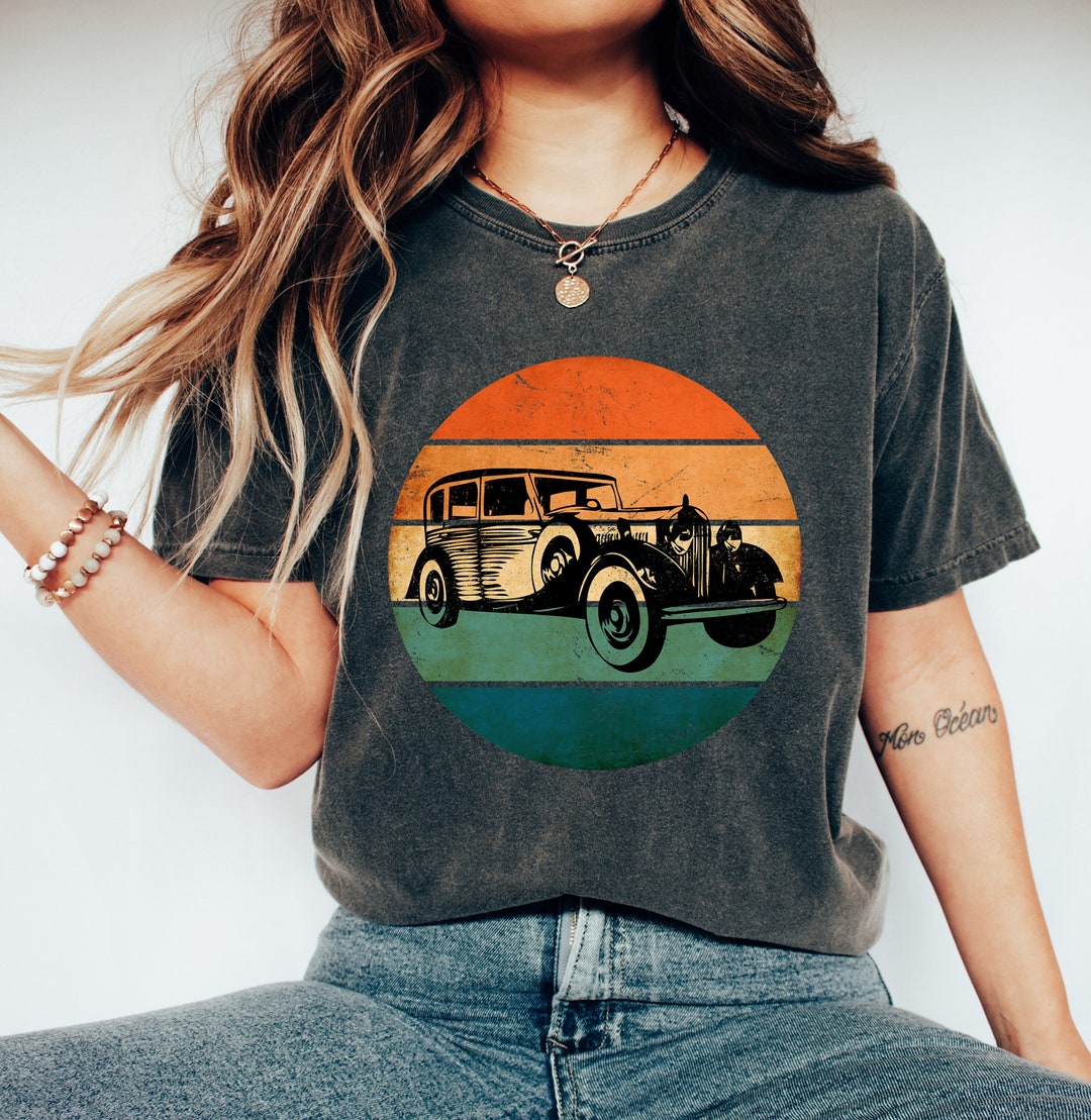 Vintage Car Model T-shirt, Retro Sun Car Shirt, Vehicular Antique ...