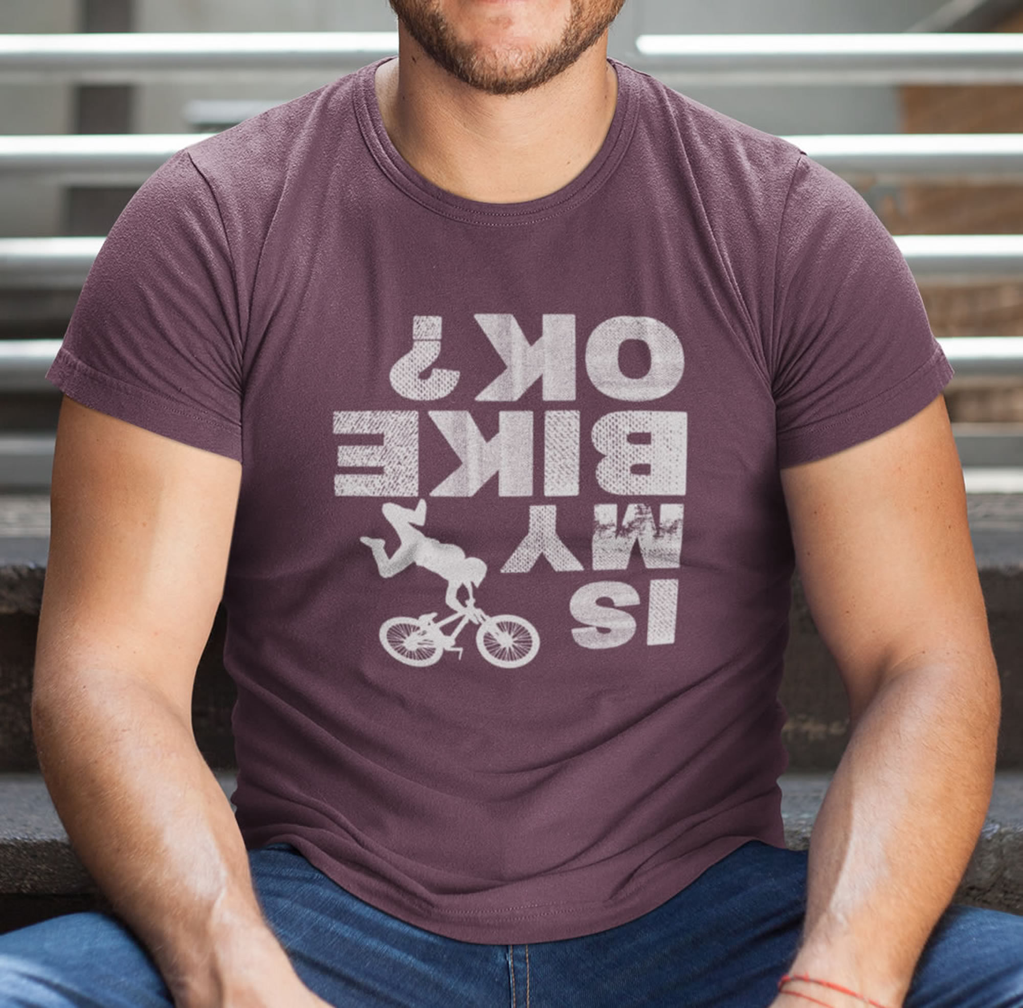 Is My Bike Ok? T-shirt, Biking Shirt for Bike Lover, Cool Bicycle T ...
