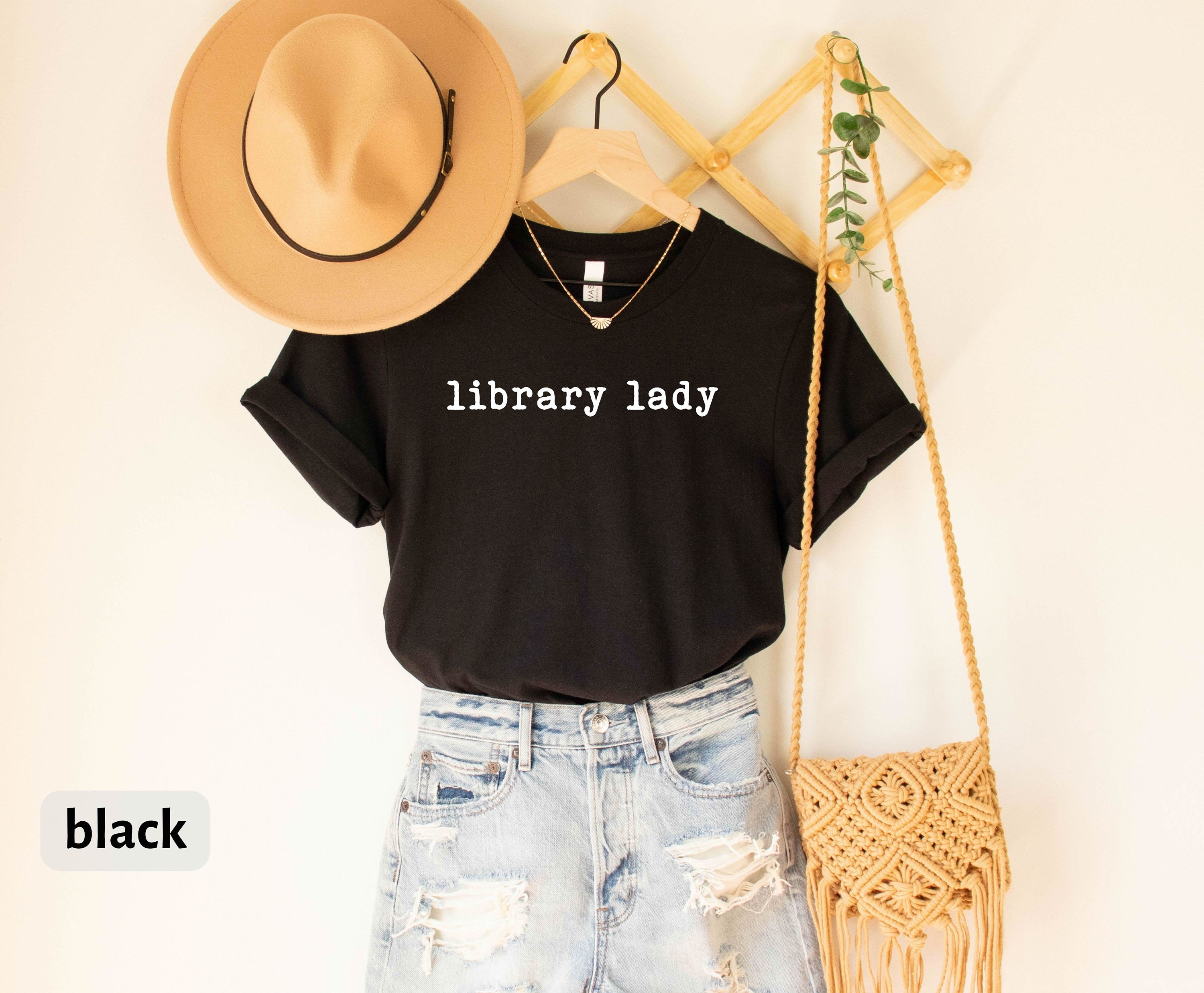 Library Lady T-shirt, Library Gift Shirt, Library Girl Tee, Bookish ...