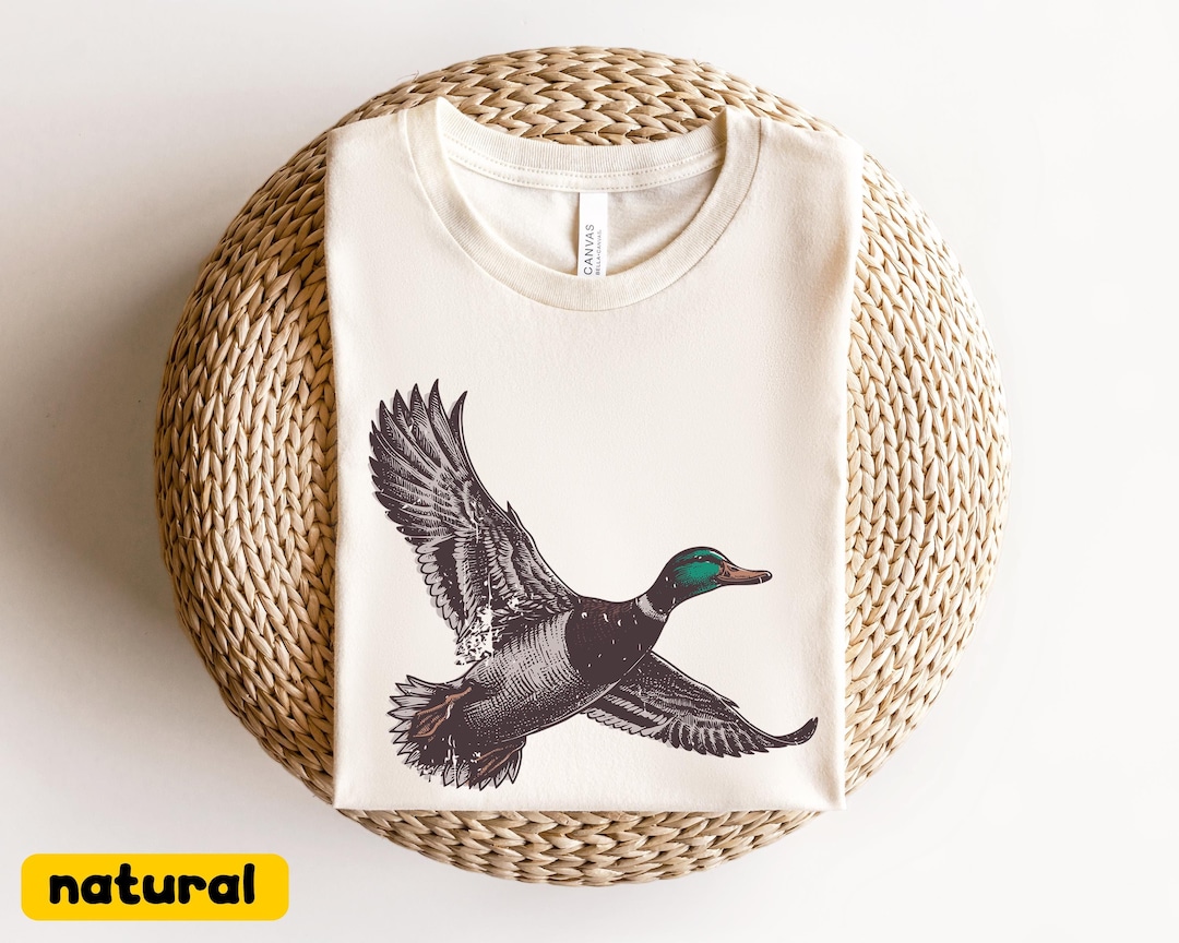 Retro Mallard Ducks Fall T-shirt, 90s Waterfowl Duck Outfit Tee ...