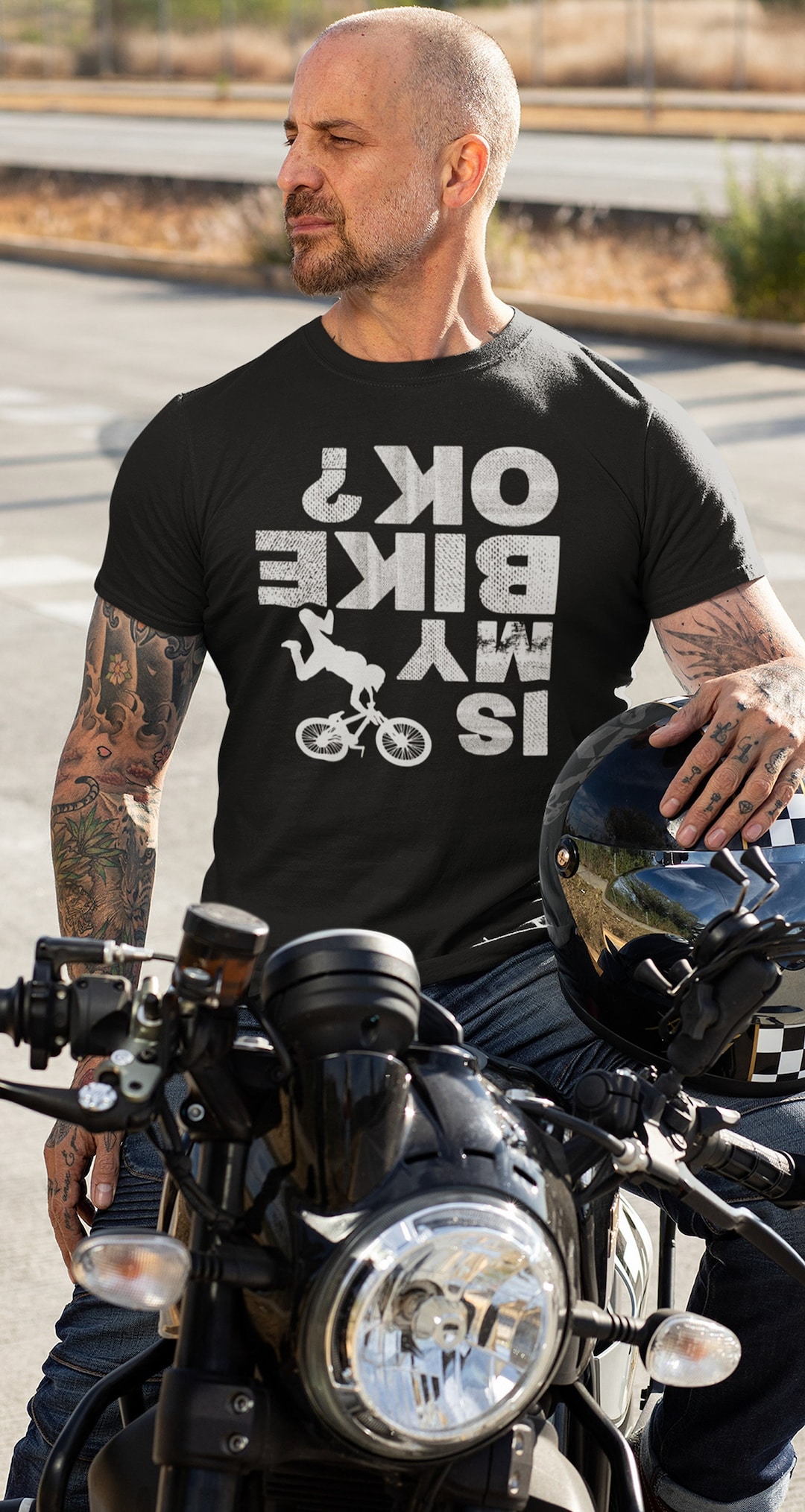 Is My Bike Ok? T-shirt, Biking Shirt for Bike Lover, Cool Bicycle T ...