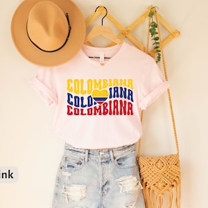 Colombiana Love T-shirt, Gift for Colombian, Colombiana Latina Women ...